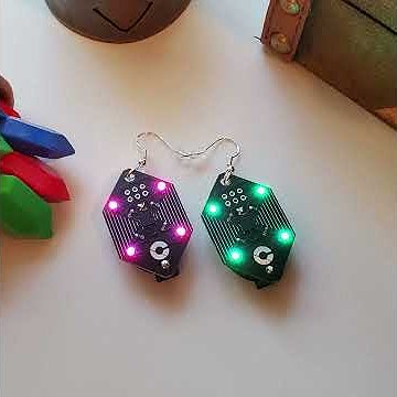 Rupee - Arduino Compatible RGB Earrings - YouTube