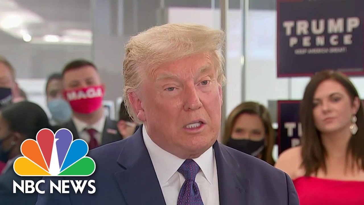 Trump Visits Campaign Staff In Final Hours Of 2020 Race | NBC Nightly ...