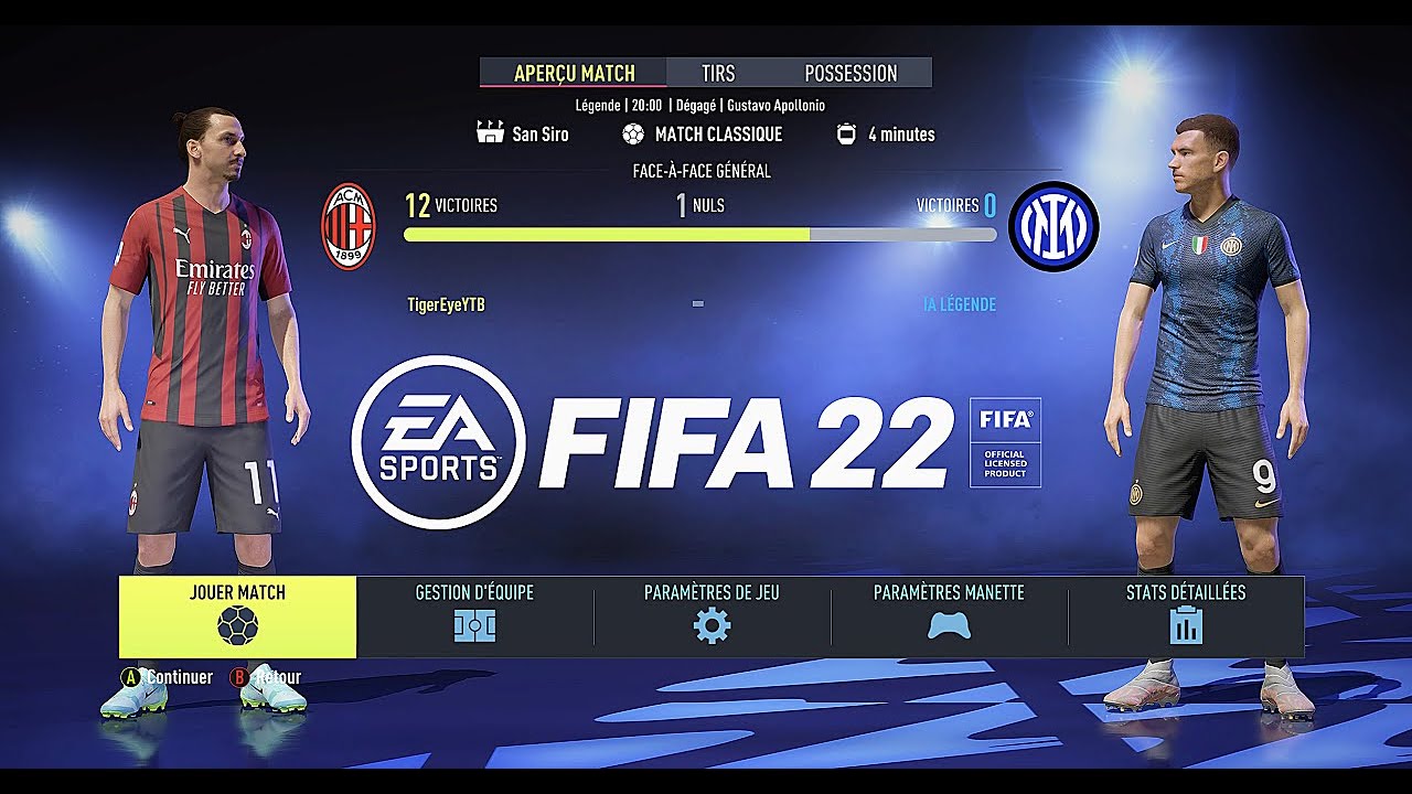 AC MILAN - INTER MILAN | FIFA 22 Gameplay Legend Difficulty PC 4K ULTRA ...