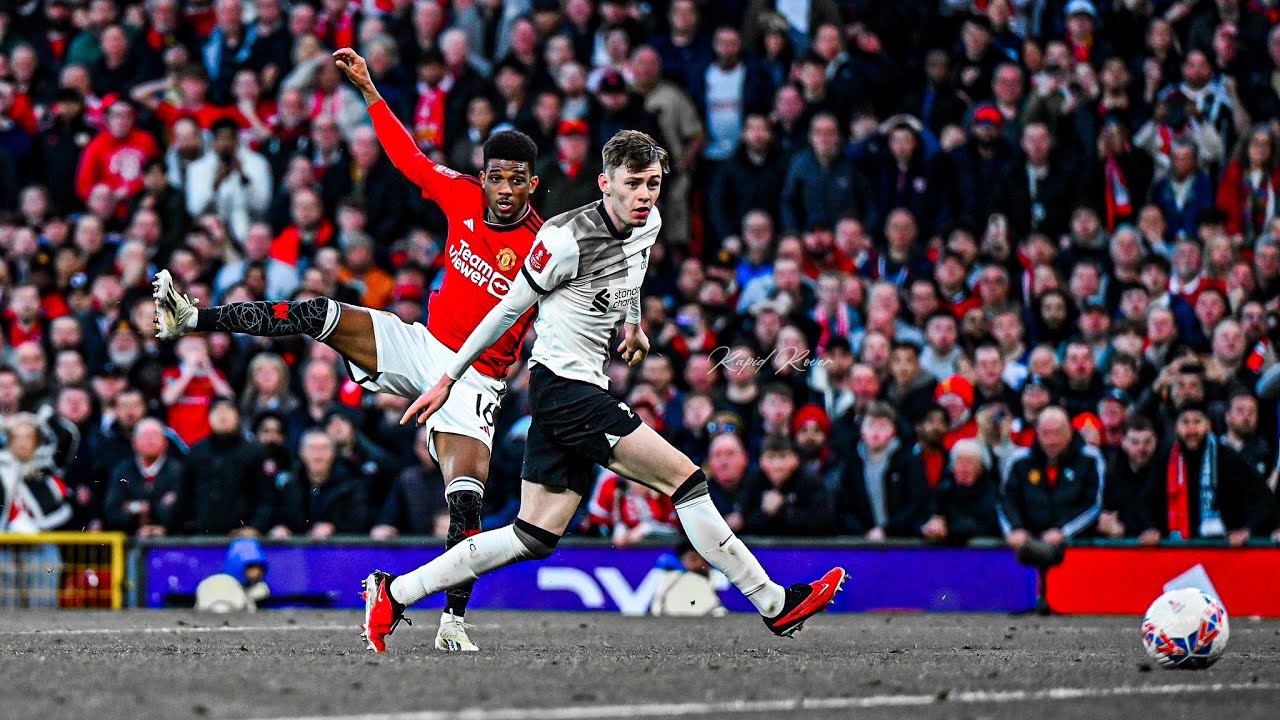 Peter drury epic commentary on Amad Diallo last minute goal vs ...