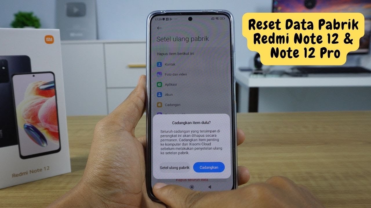 Cara Reset Data Pabrik HP Xiaomi Redmi Note 12 & Redmi Note 12 Pro ...