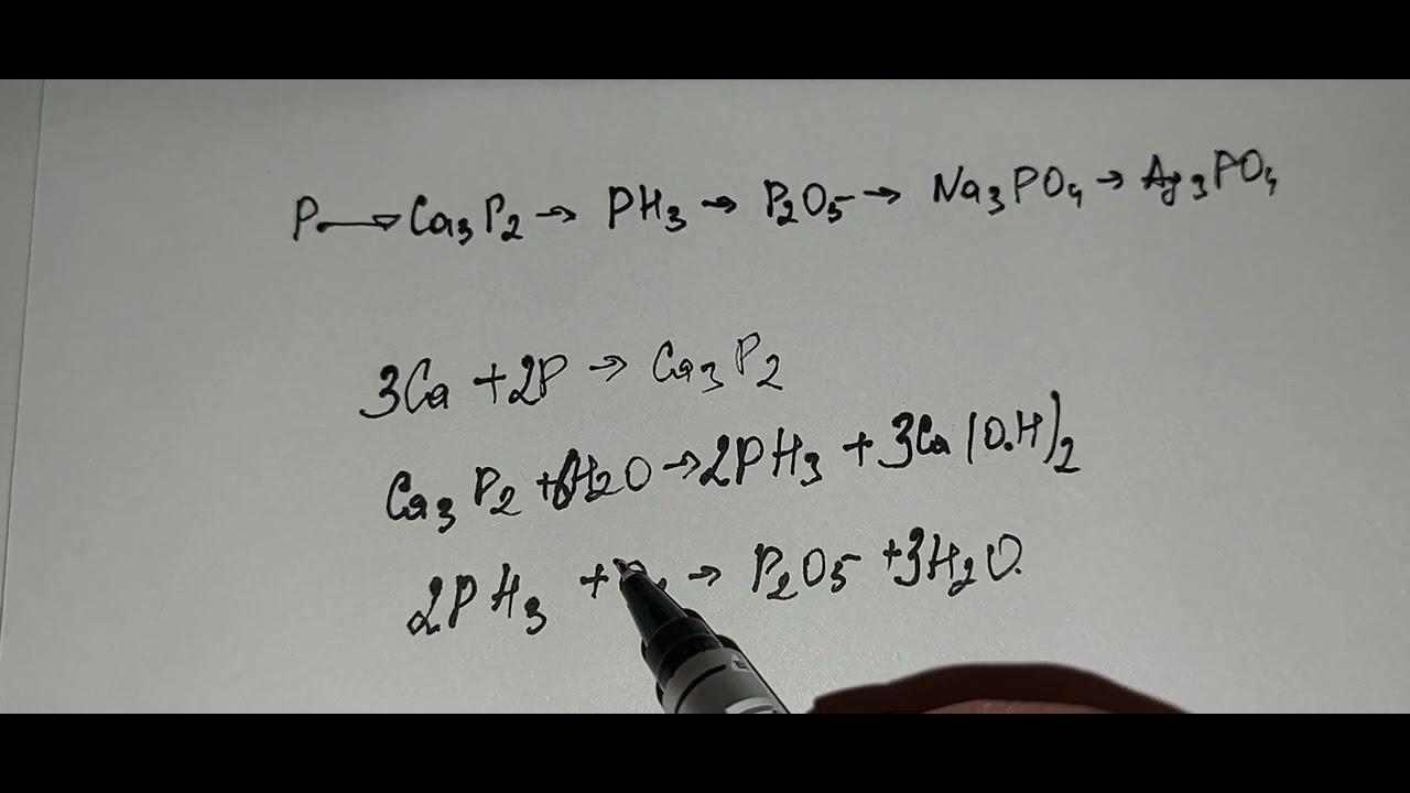 P→Ca3P2 →PH3 Келесі айналымдарды жүзеге асыратын - YouTube