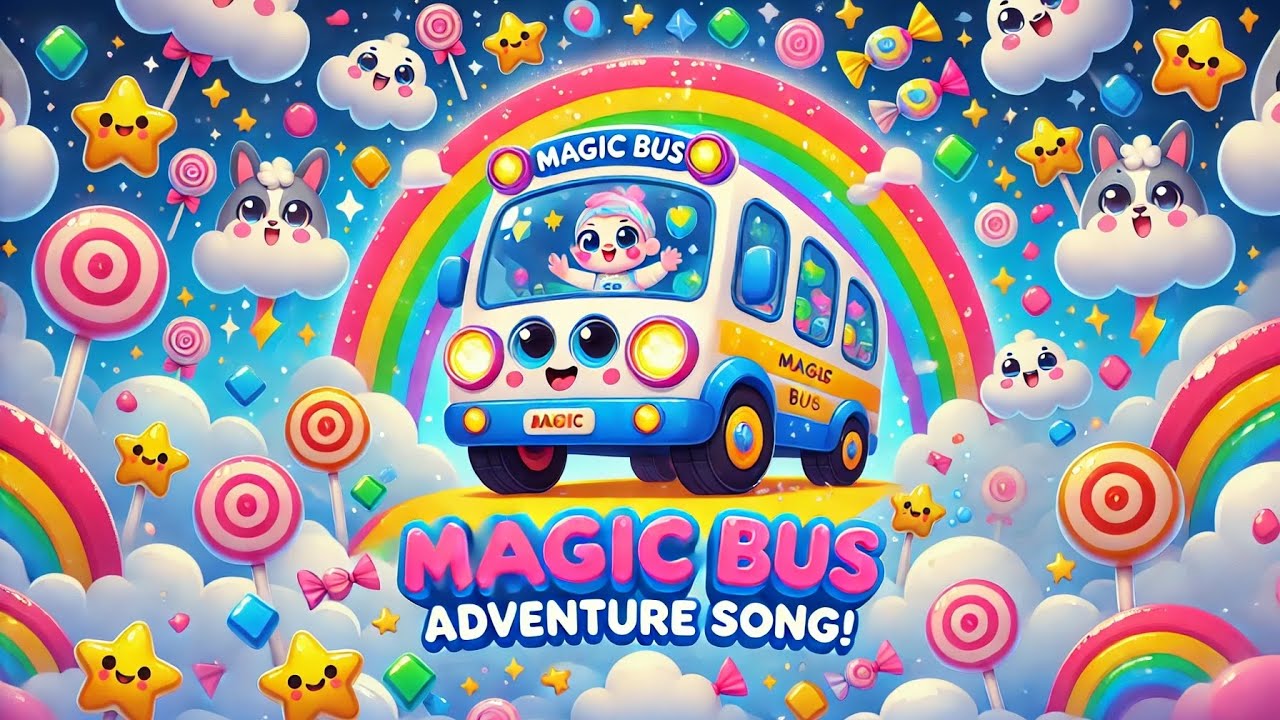 Magic Bus Song for Kids | Fun Nursery Rhyme & Magical Adventure | Sing ...