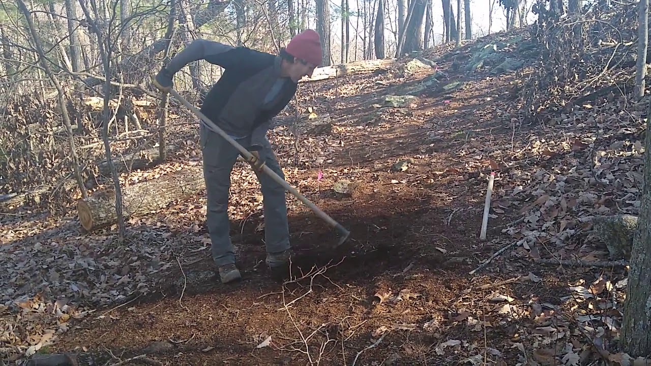 CAMBC Trailwork Light benching trail finish - YouTube