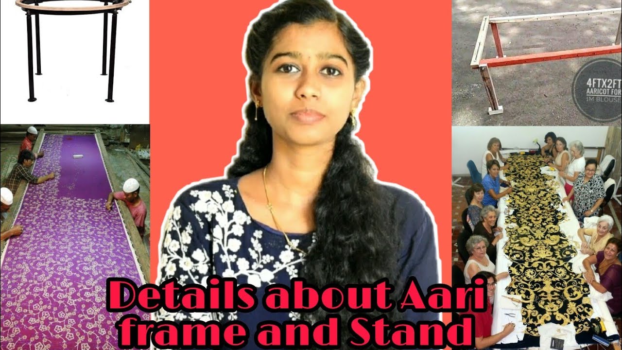 details about aari frame and stand - YouTube