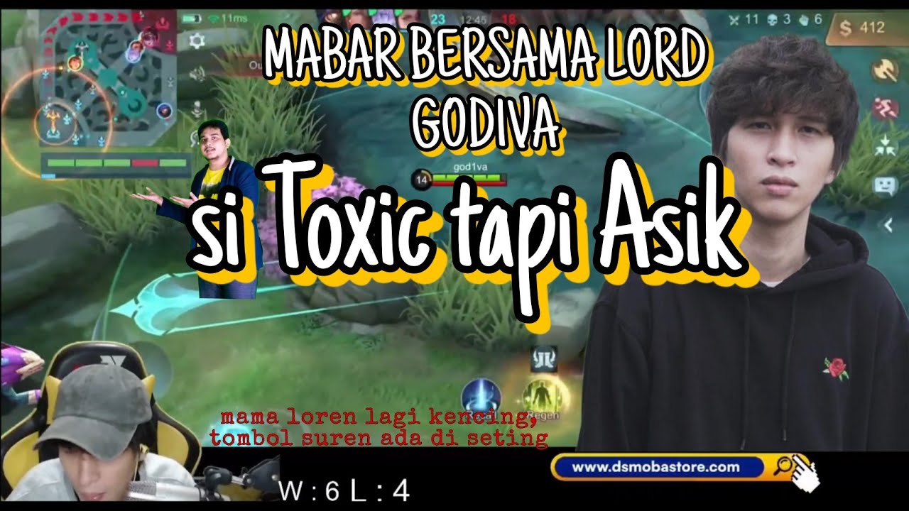 MABAR BERSAMA LORD GODIVA SI TOXIC TAPI ASIK | MOBILE LEGENDS MLBB ...