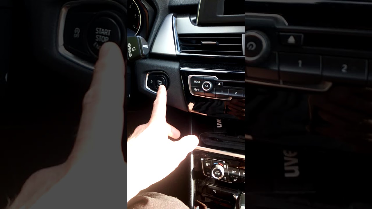 BMW 2er Zündung einschalten mit Start/Stop Knopf - YouTube