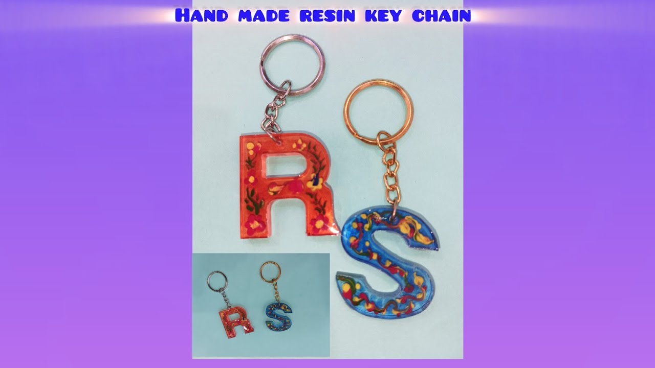 HAND MADE RESIN KEY CHAIN, GLOW RESIN WORK, RESIN KEY CHAIN - YouTube