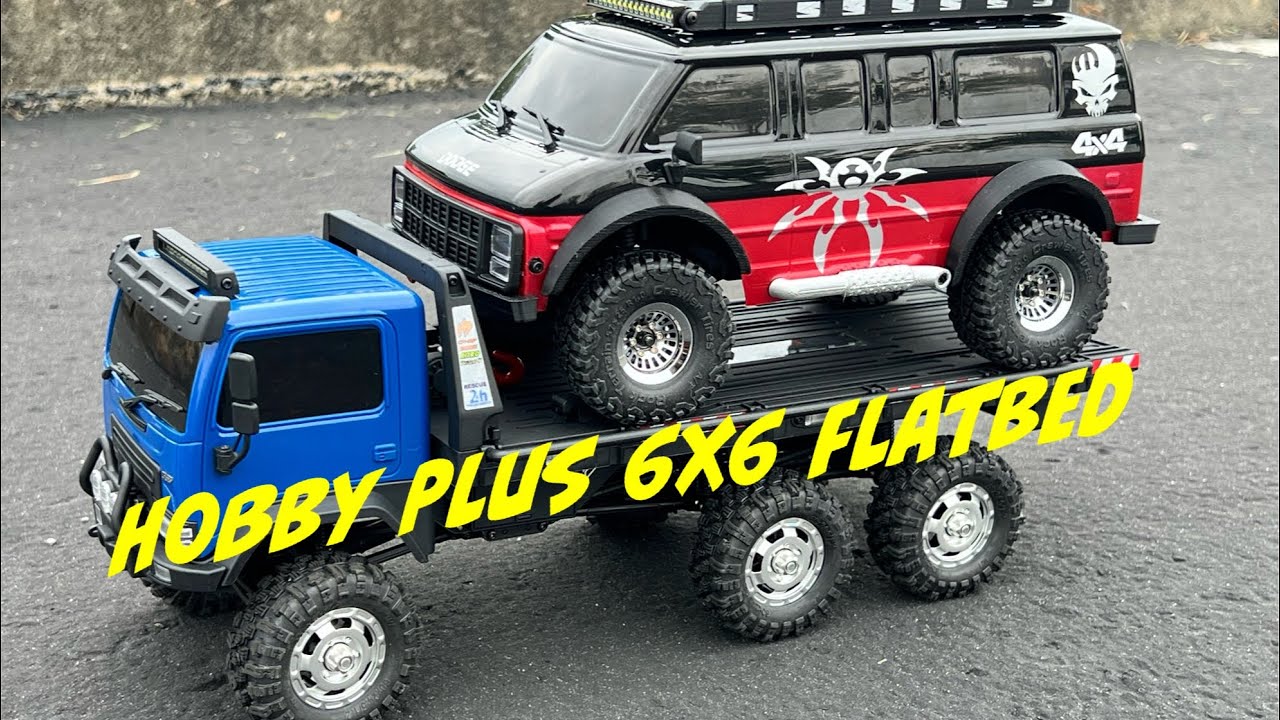 New Hobby Plus 6x6 Flatbed Unboxing & Demo #hobbyplus #hobbyplus6x6 # ...