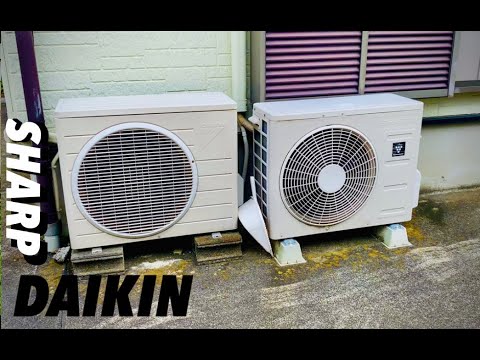 【DAIKIN SHARP】ダイキンとシャープ製の室外機 outdoor units made by DAIKIN, SHARP - YouTube