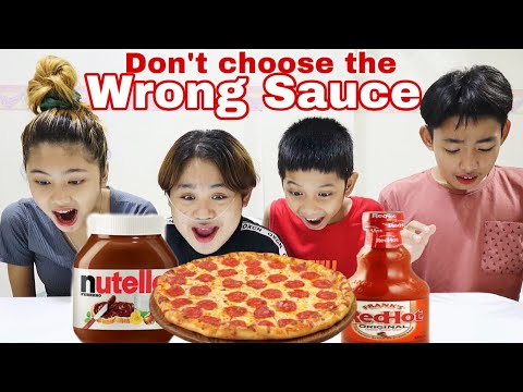 Don't Choose the Wrong Sauce Challenge(Eww Sama ng lasa)||Sammy Manese ...