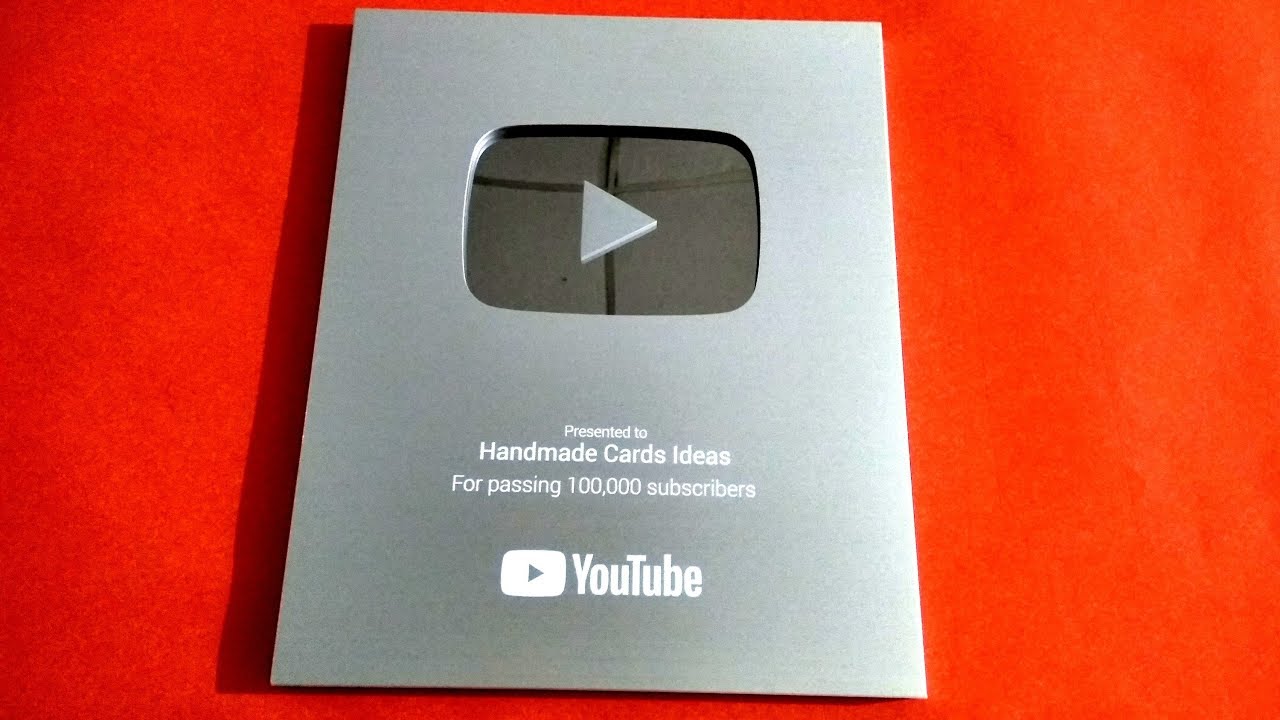 UNBOXING my SILVER PLAY BUTTON | HANDMADE CARDS IDEAS - YouTube