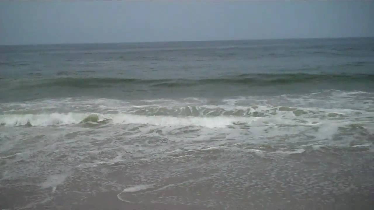 The waves at long branch beach nj - YouTube