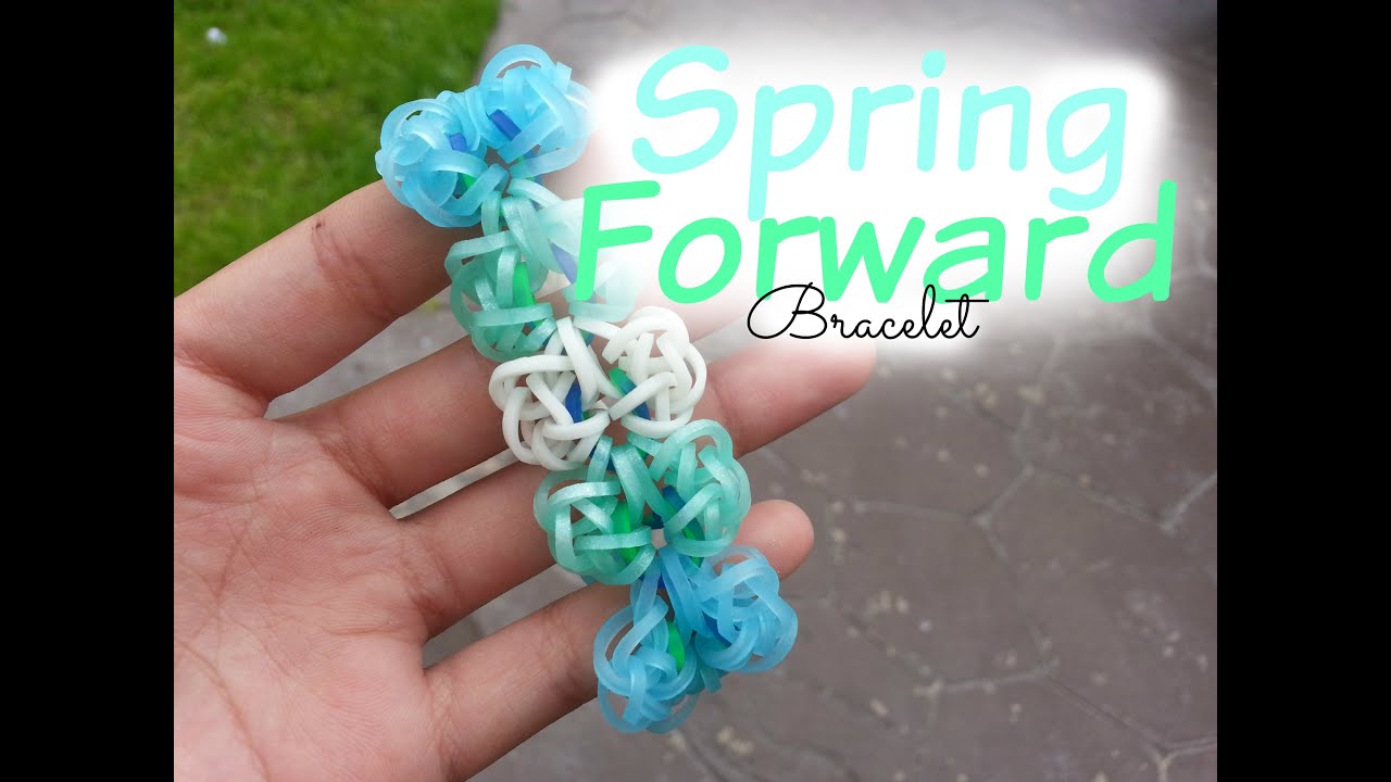 Spring Forward Bracelet Loom ~ How To - YouTube