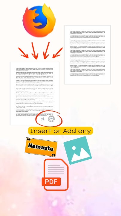 Add TEXTS & the IMAGES in PDF Documents from Firefox | PDF Documents EDIT in Firefox. #firefox ...