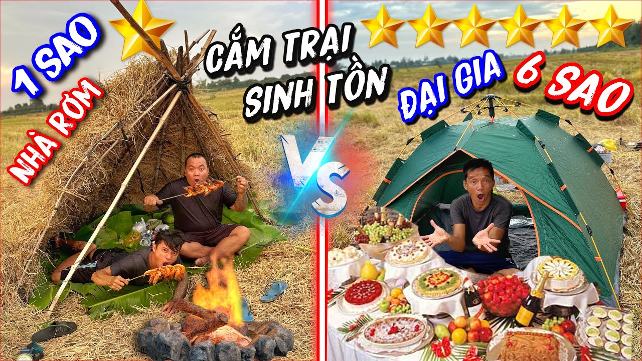 Cùng Thánh Xàm dựng chòi rơm giữa đồng trong thử thách sinh sồn Giàu ...