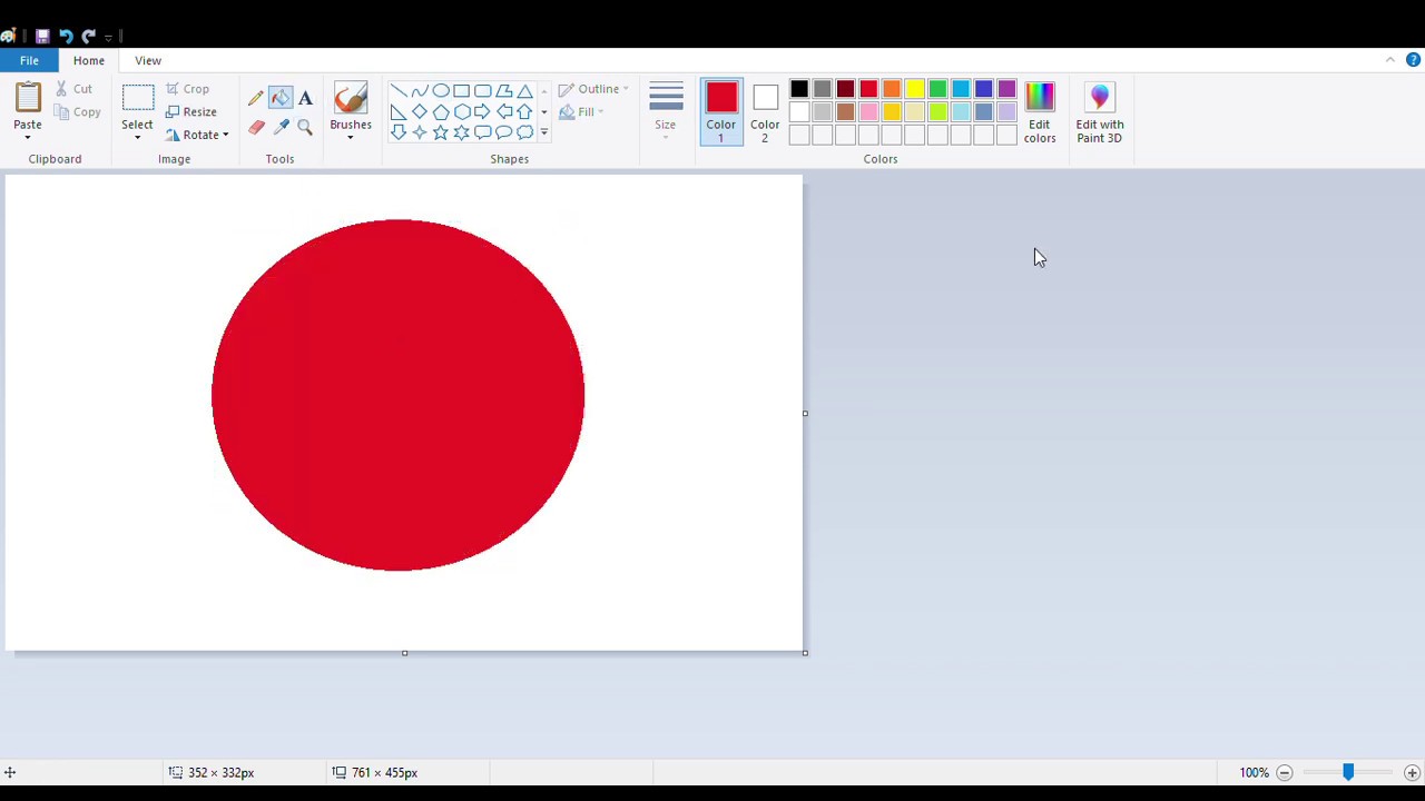 Japan flag speed draw - YouTube