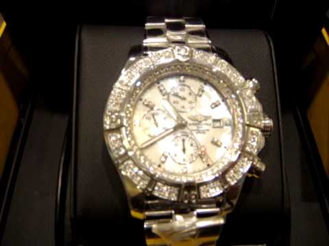 BREITLING DIAMOND WATCH - YouTube
