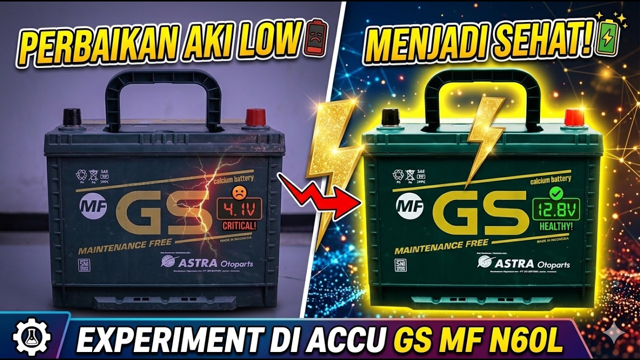 UJI COBA PERBAIKAN AKI GF MF N60L | ACCU KERING | NISSAN GRAND LIVINA ...