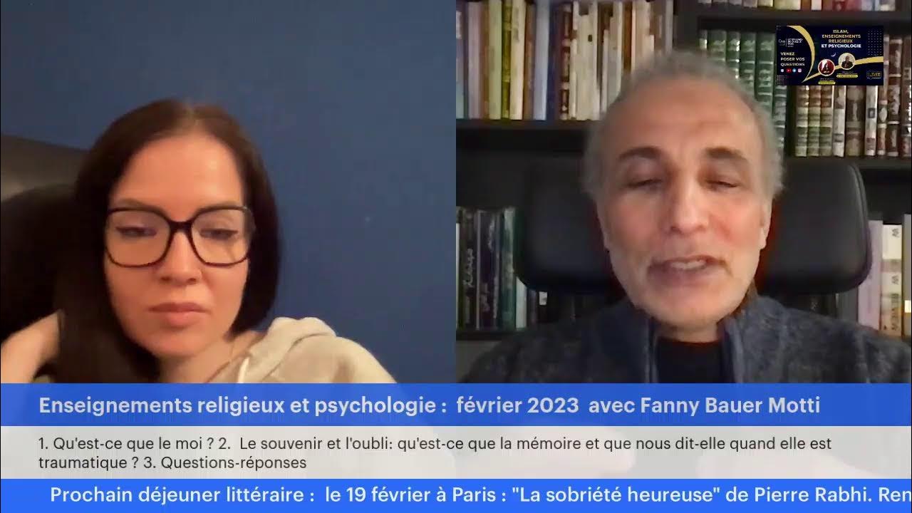 Enseignements religieux et psychologie : février 2023 avec Fanny Bauer Motti - YouTube