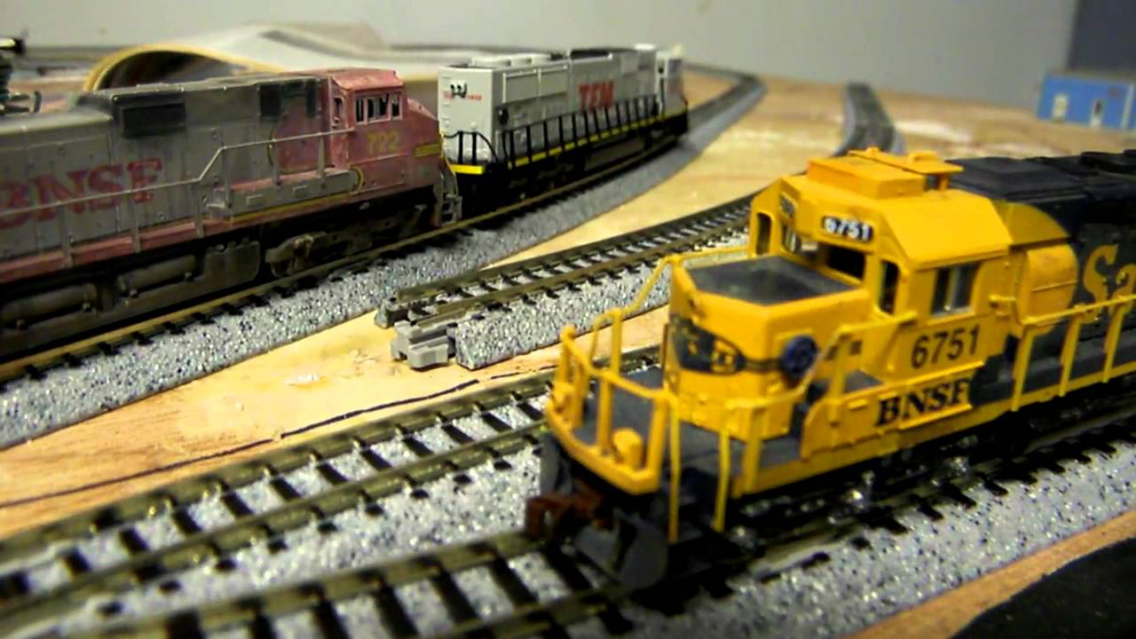 N scale BNSF layout update 1 - YouTube