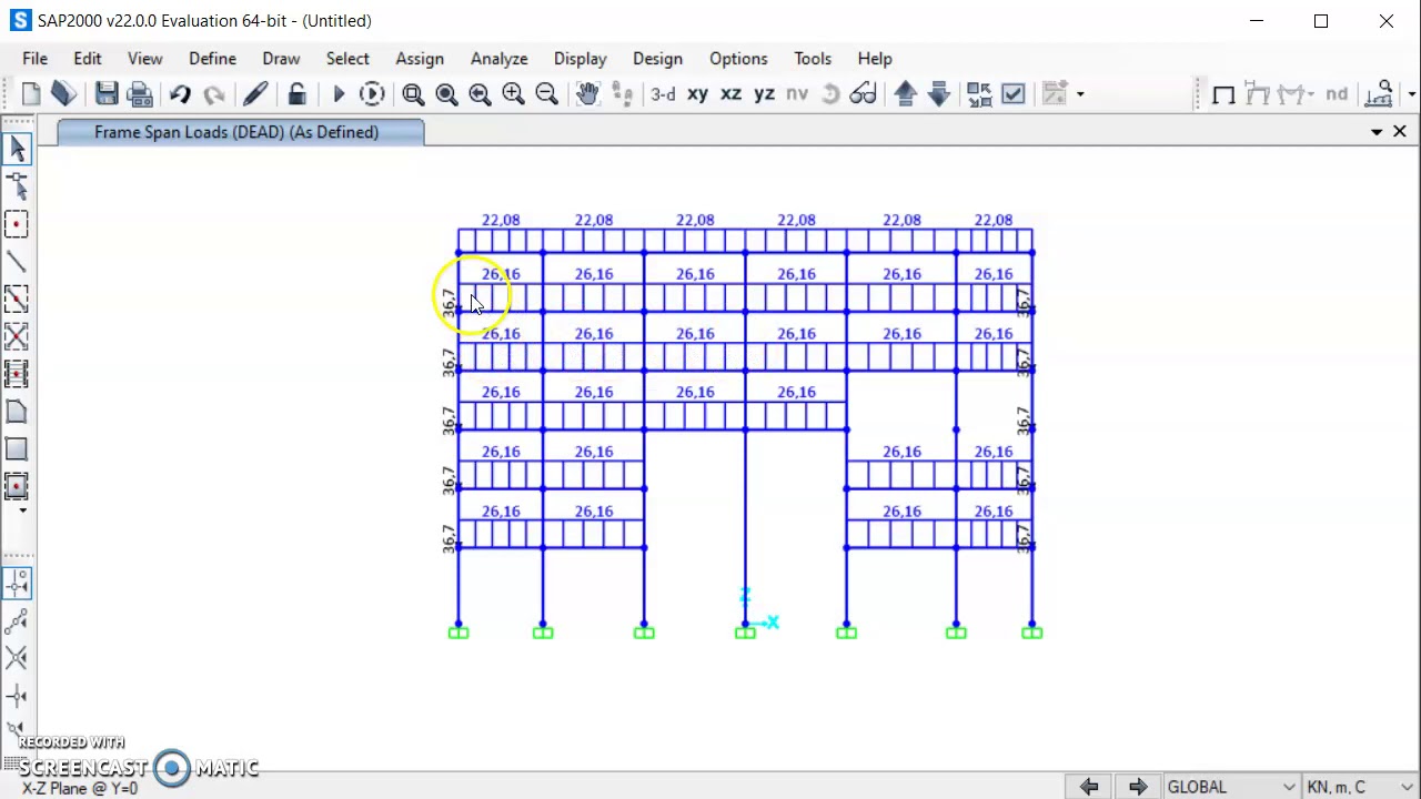 Reinforced concrete frame with SAP2000 v22 (2) - YouTube