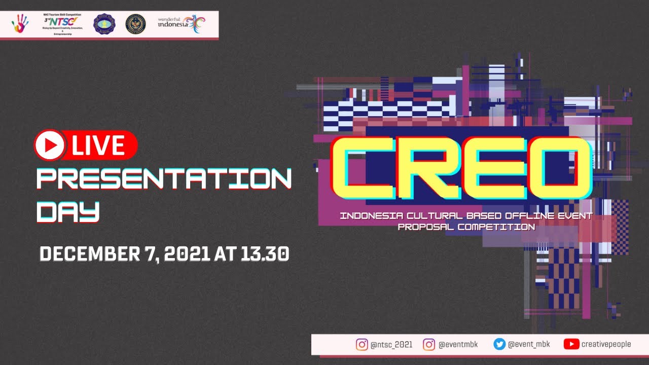 Live Presentation "CREO : Creative Event Proposal Competition" NTSC ...
