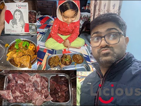 Licious Mutton and Licious Mutton Liver Chunks Mix Curry Desi Style in ...