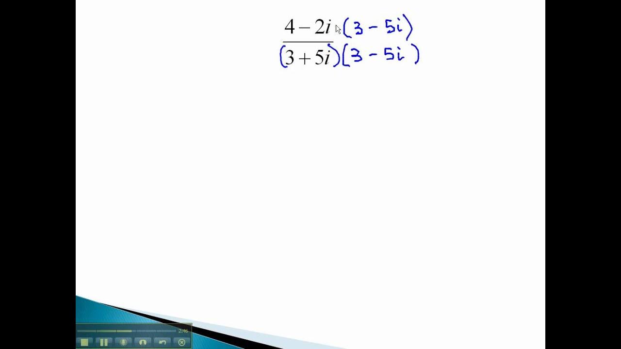 Complex Numbers - Rationalize Binomials - YouTube