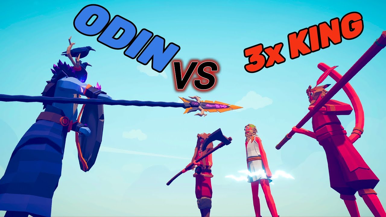 ODIN VS ZEUS ,VIKING AND NINJA ARMY Totally Accurate Battle Simulator ...