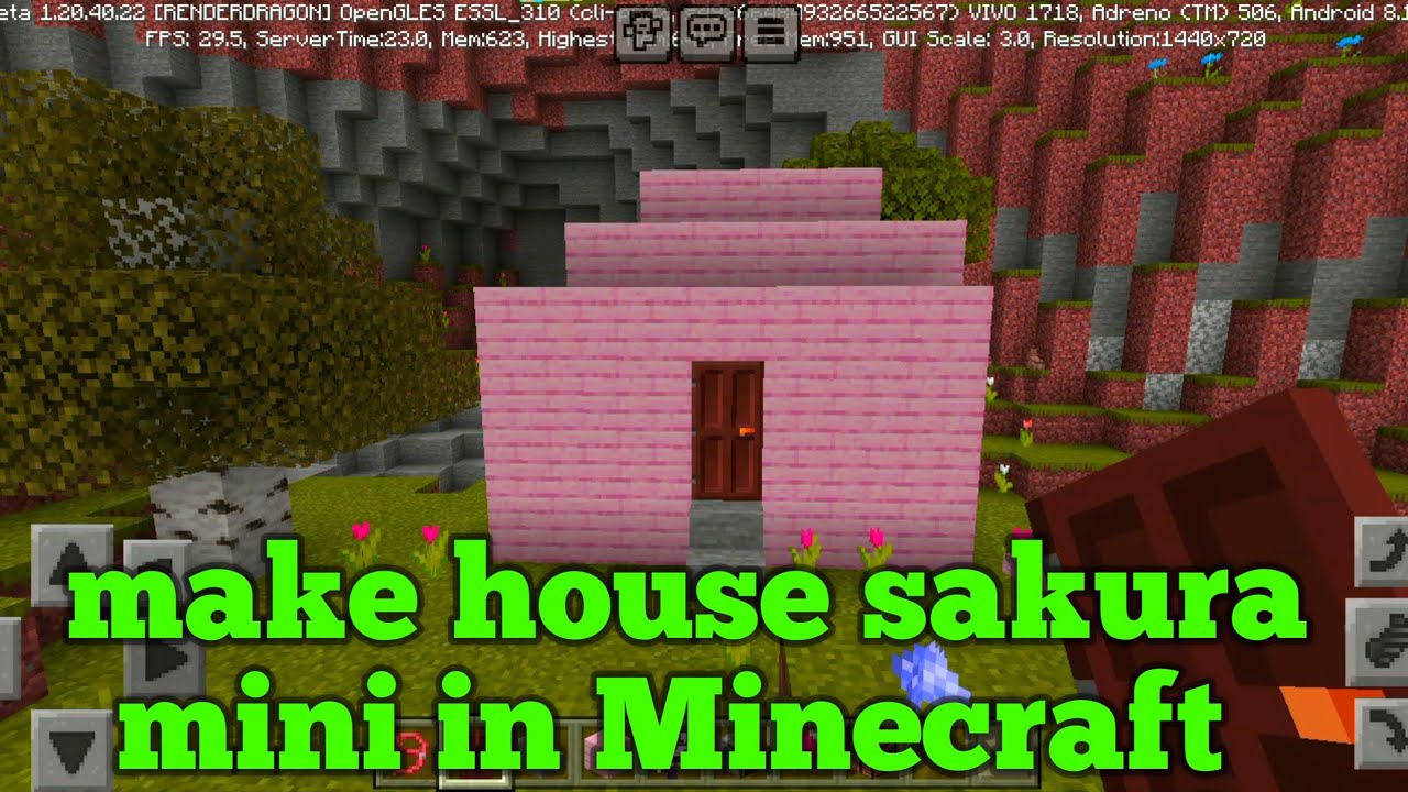 I,m crafts house sakura mini in Minecraft - YouTube