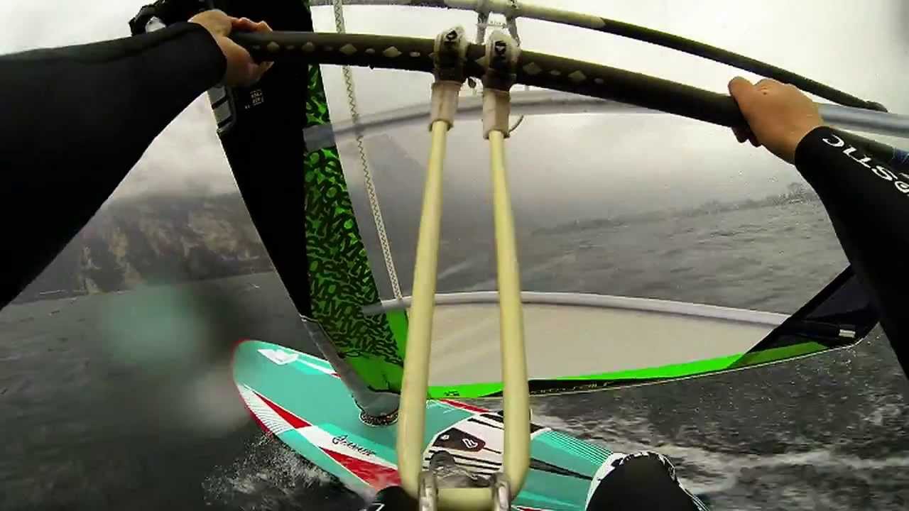Boom break Windsurfing | Lake Garda | Massive Fail - YouTube