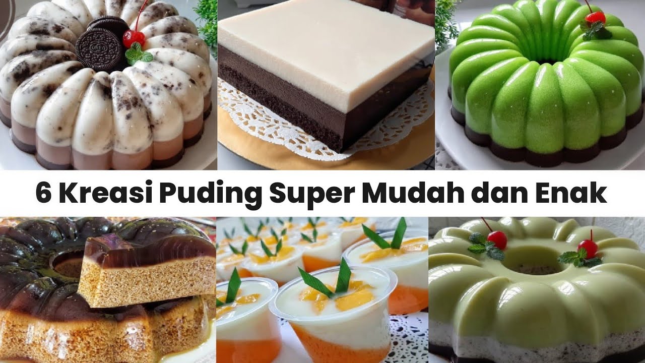 6 RESEP PUDING SUPER MUDAH DAN ENAK - YouTube