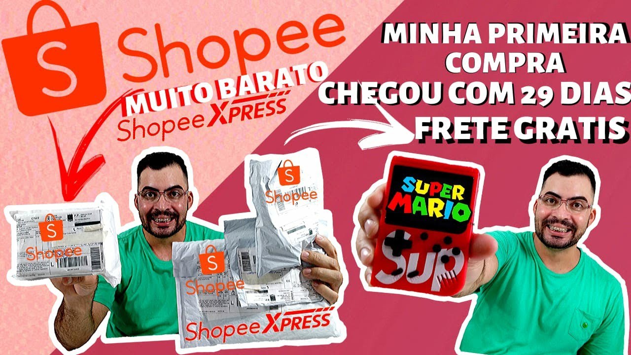 Shopee CHEGOU MINHA PRIMEIRA COMPRA COM 29 DIAS INACREDITÁVEL #1 - YouTube