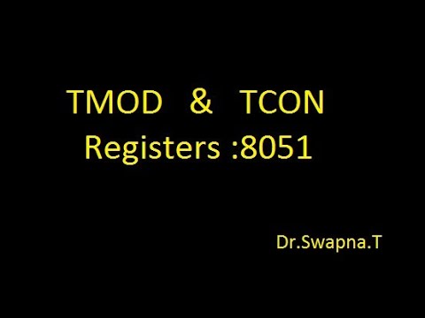 TMOD & TCON : 8051 - YouTube