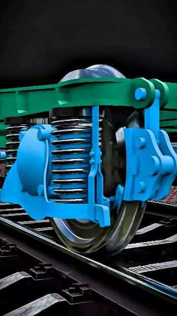 How does an ICF coach bogie Works ? || @tarun_nagle #train #animation # ...