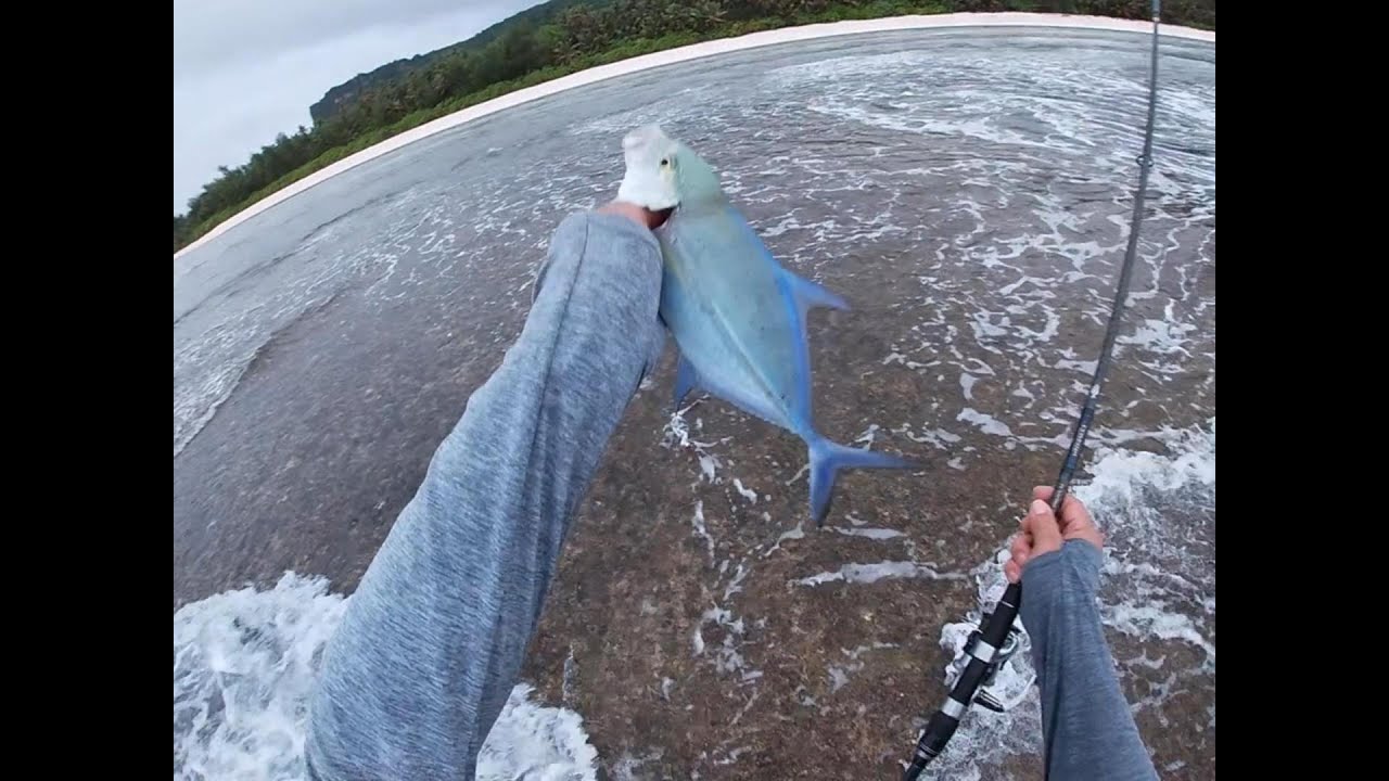 Reef Fishing in Ritidian Point I Fishing in Guam - YouTube