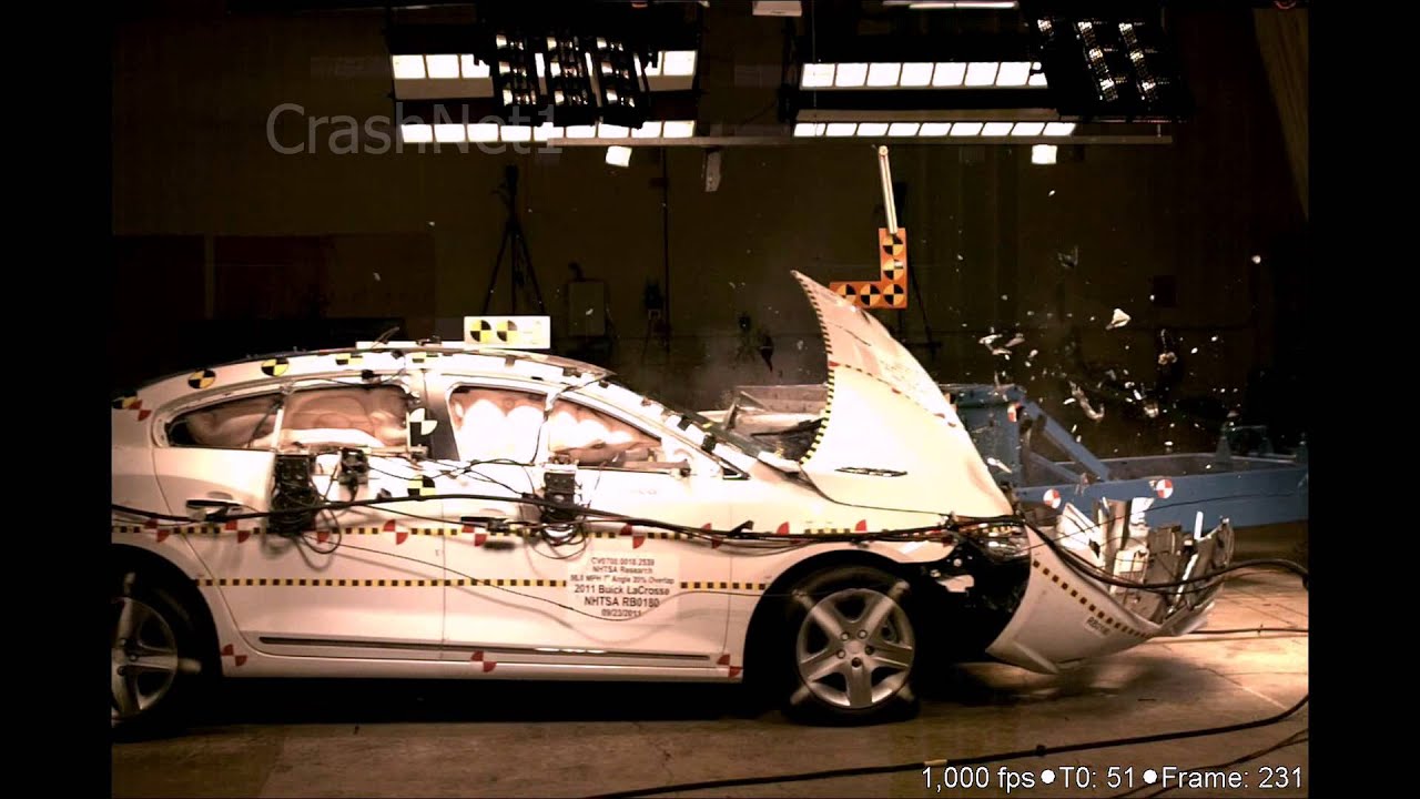 Buick LaCrosse | 2011 | 20% Small Overlap Crash Test | NHTSA High Speed ...
