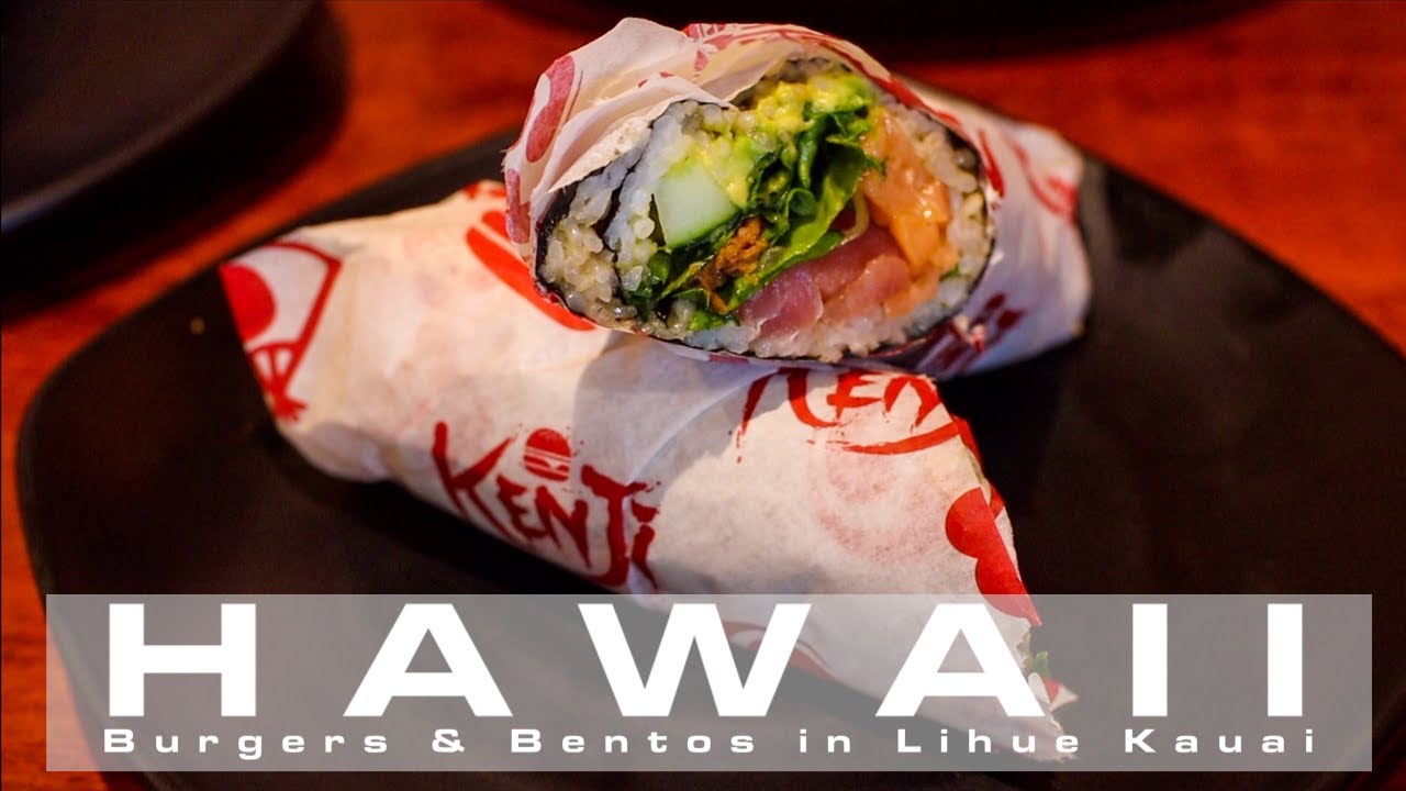 KENJI BURGER in Lihue | Burgers and Bentos | KAUAI HAWAII - YouTube