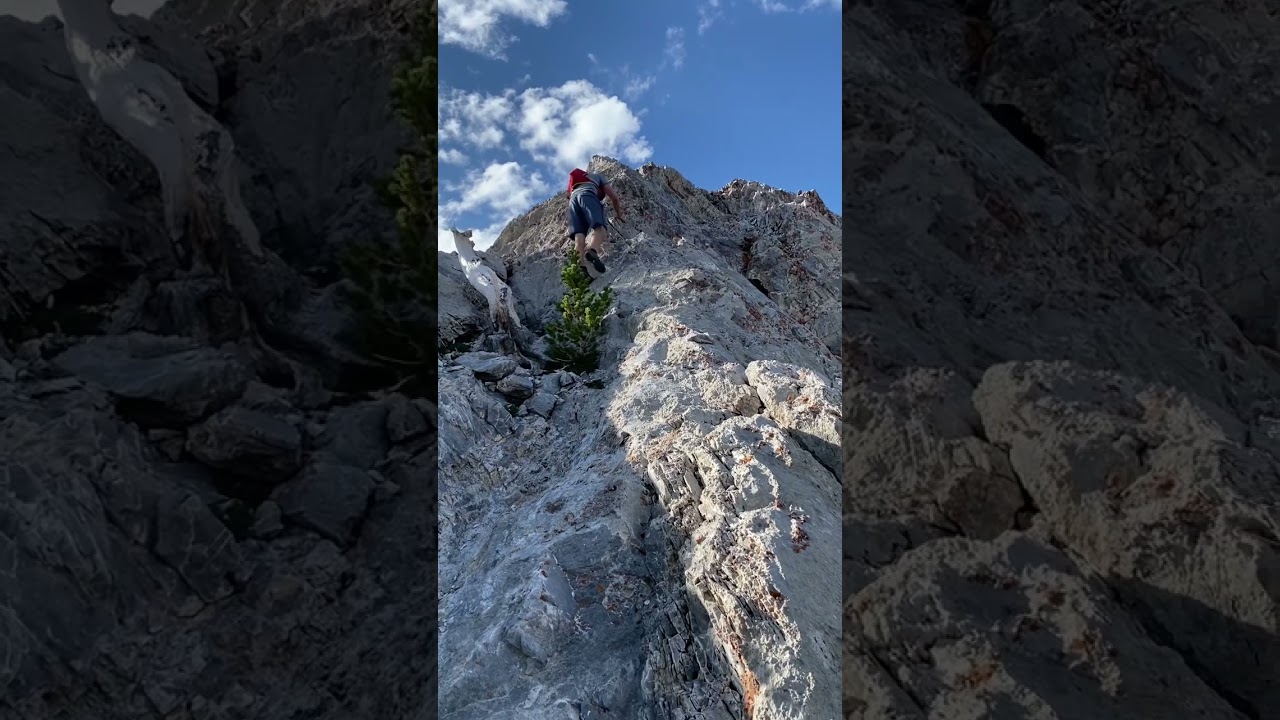 Scrambling on limestone in the Spring Mountains! #scrambling #shorts # ...
