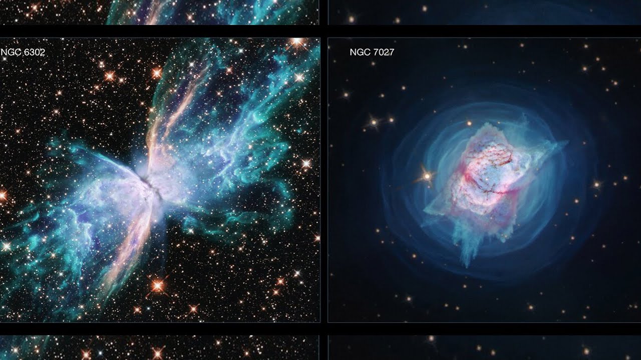 Beautiful 'Butterfly' and 'Jewel Bug' nebulas spied by Hubble - YouTube