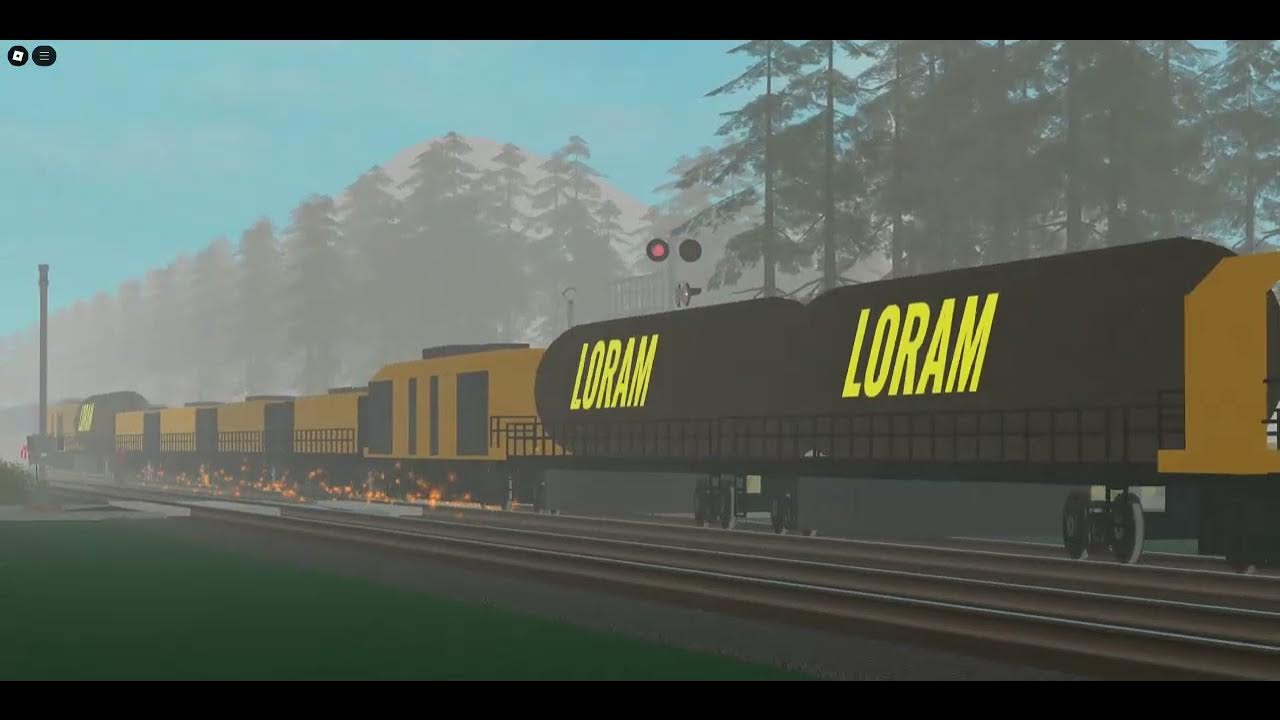 ROBLOX Railfanning at Folkston, GA S52E39: LORAM Rail Grinder Work Train - YouTube