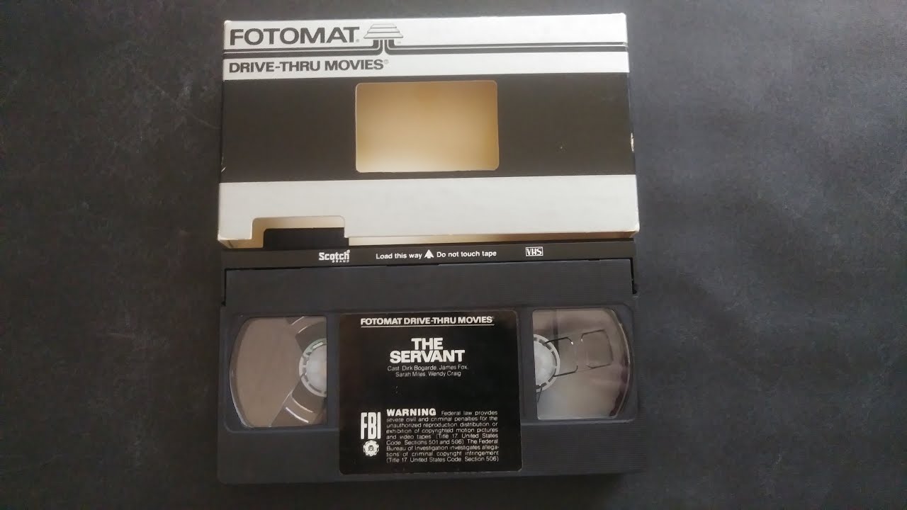 Opening and Closing to The Servant 1979 Fotomat VHS (EMI / Fotomat ...