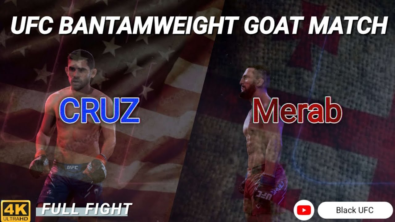 [UFC 5] UFC BANTAMWEIGHT GOAT MATCH 도미닉크루즈 🇺🇸 VS 메랍 🇬🇪 Game Play ! FULL ...