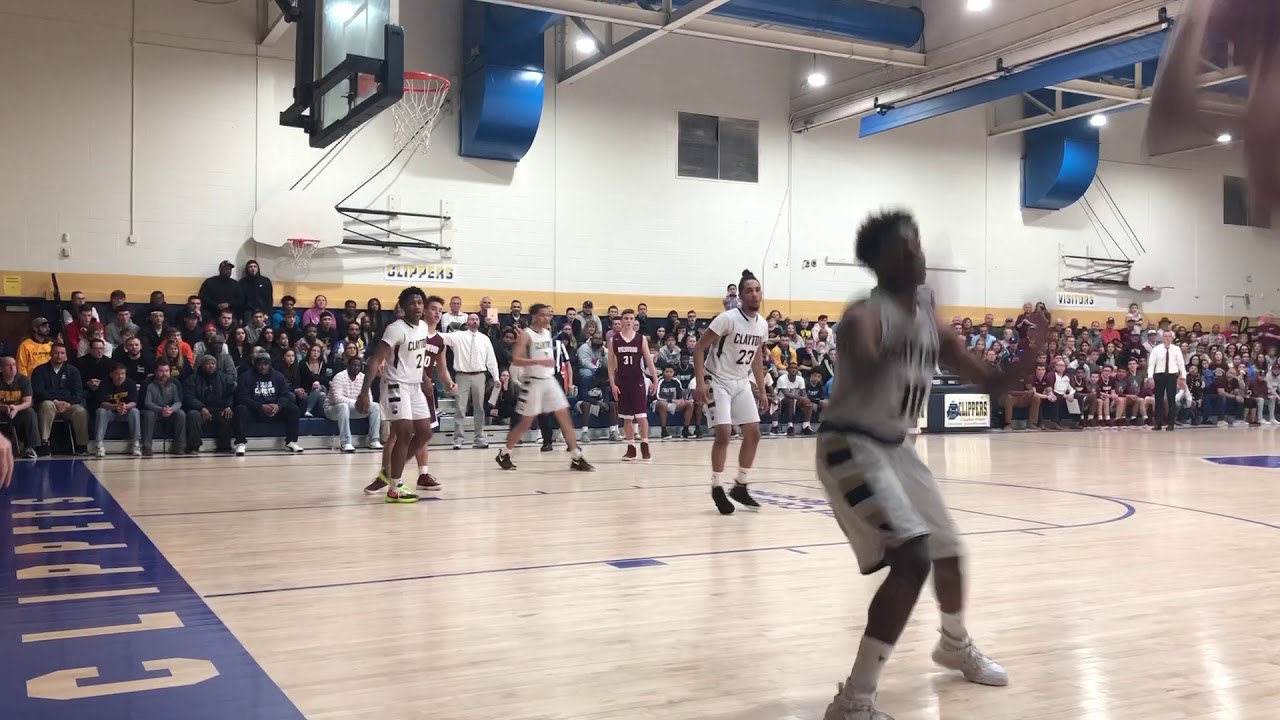 Wildwood's Tyler Tomlin 3pter to close half vs Clayton - YouTube