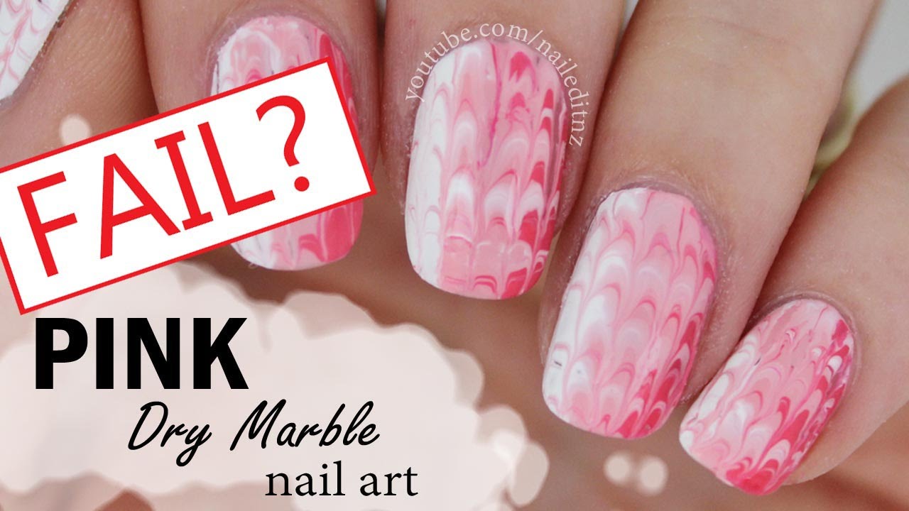 Dry Marble Nail Art FAIL! | Nailed It NZ - YouTube