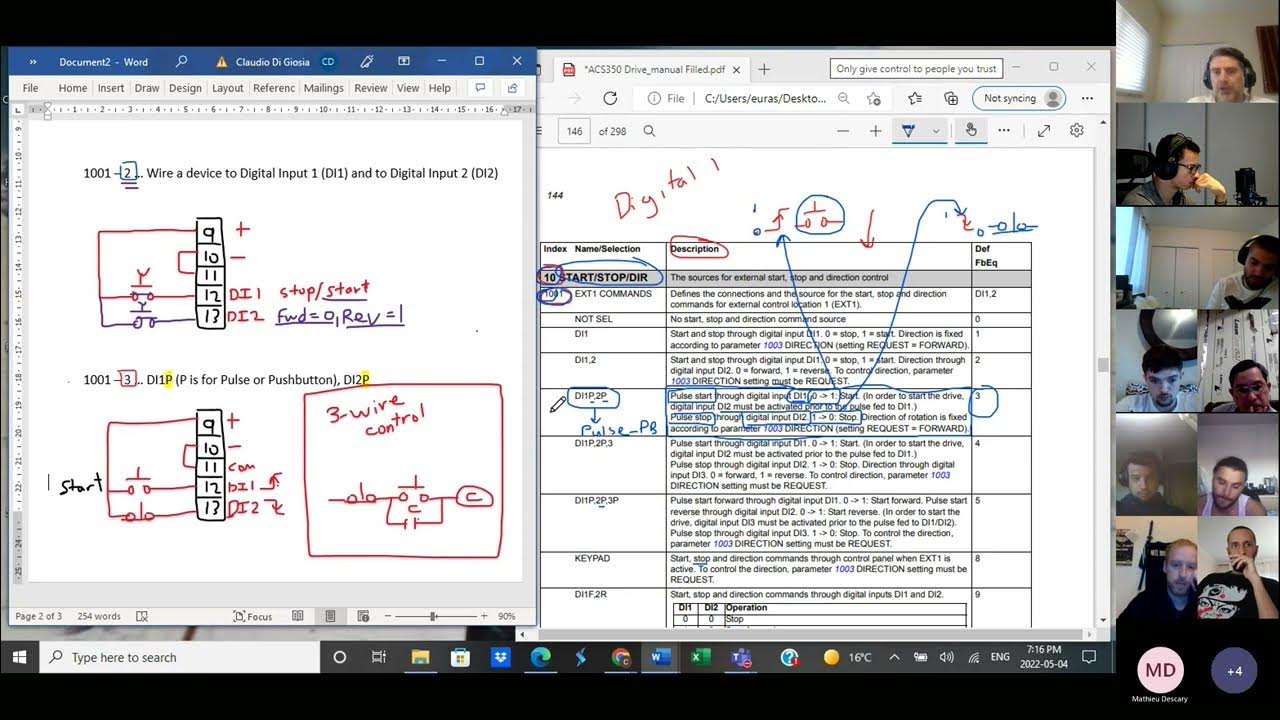 ABB Drive (VFD) Basic Parameters and Wiring Explained Part 1 - YouTube