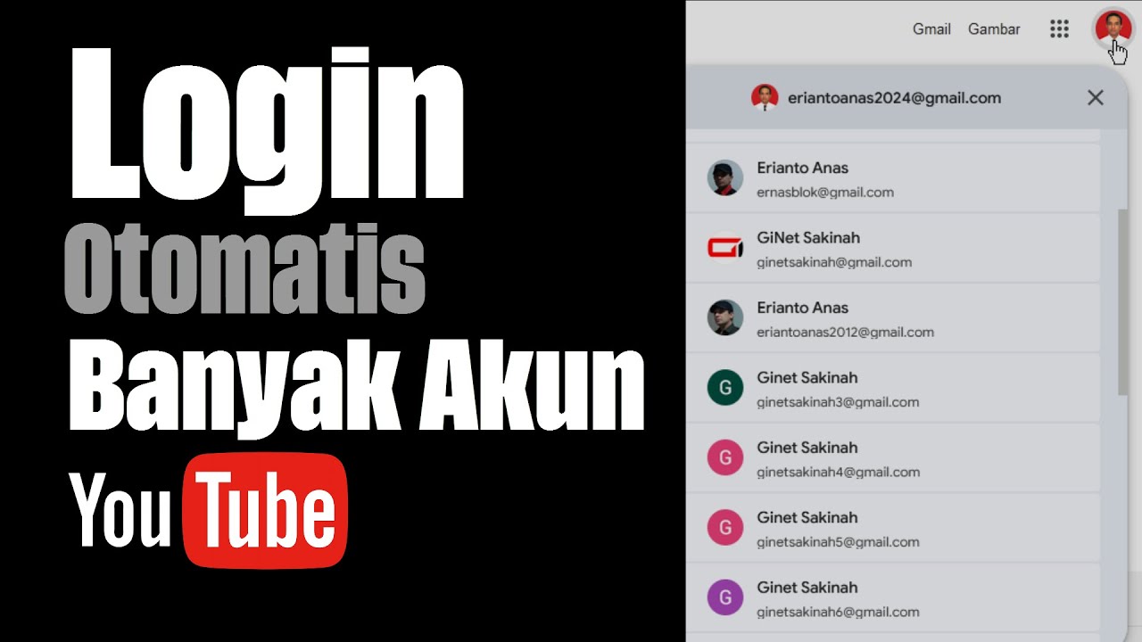 Cara Login Banyak Akun YouTube di PC dan Laptop - YouTube