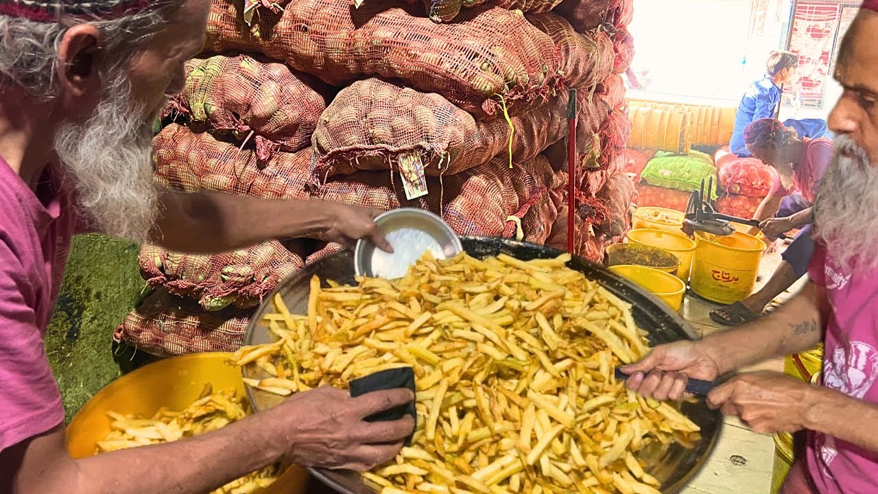 World Biggest French Fries Maker | Frying 500 Kg French Fries | French ...