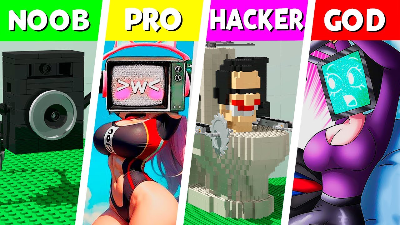 LEGO ALL in: Noob, Pro, HACKER! (Collection #210) - YouTube